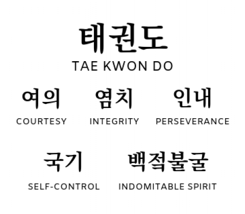 5 Tenets of Tae Kwon Do
